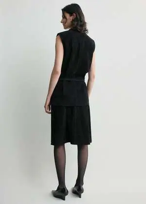 TOTEME Belted Suede Top
