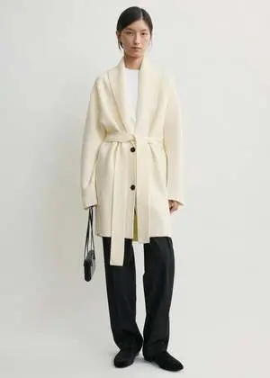 TOTEME Shawl-lapel Robe - Ecru