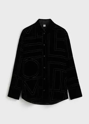 TOTEME Oversized Devoré Shirt
