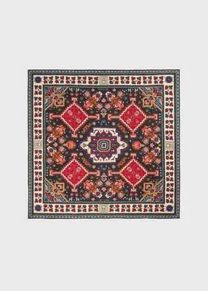 TOTEME Winter Blanket Scarf Navy/red