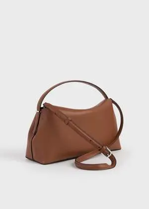 TOTEME T-lock Grained-leather Top Handle