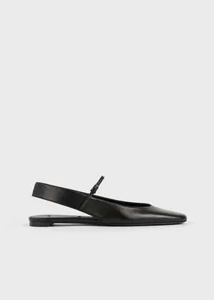 TOTEME Slingback Nappa Mary Janes - Black