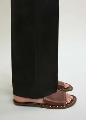 TOTEME Studded Leather Slides