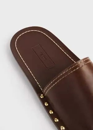 TOTEME Studded Leather Slides