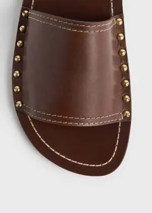 TOTEME Studded Leather Slides