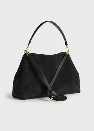 TOTEME T-lock Suede Satchel