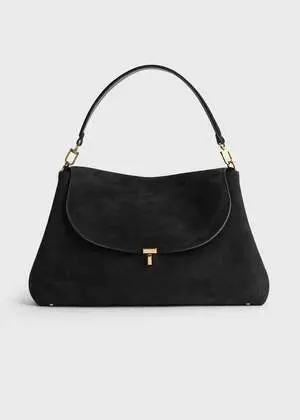 TOTEME T-lock Suede Satchel