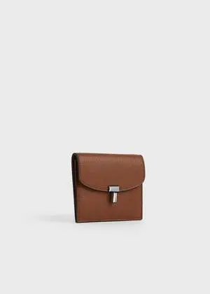 TOTEME T-lock Grained-leather Cardholder