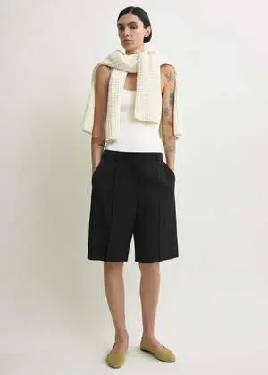 TOTEME Wide Fluid Shorts - Black