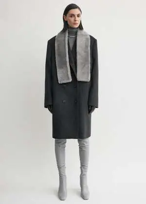 TOTEME Shearling Tuxedo Scarf