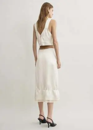 TOTEME Layered Satin Skirt