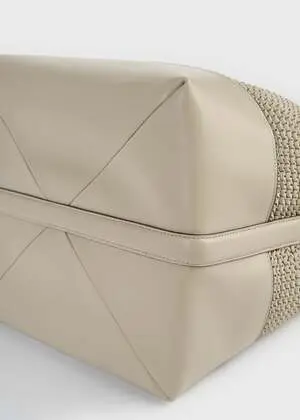 TOTEME Belted Woven Leather Tote