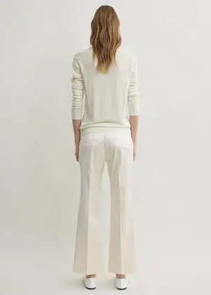 TOTEME Kick Flare Raw-edge Trousers