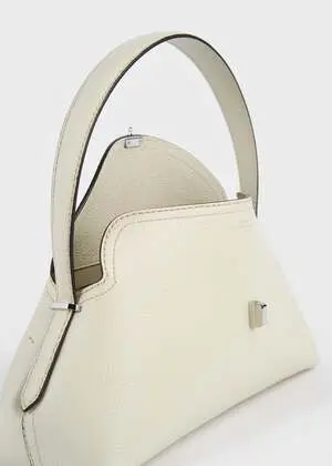 TOTEME T-lock Grained-leather Shoulder