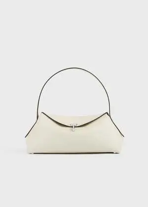 TOTEME T-lock Grained-leather Shoulder