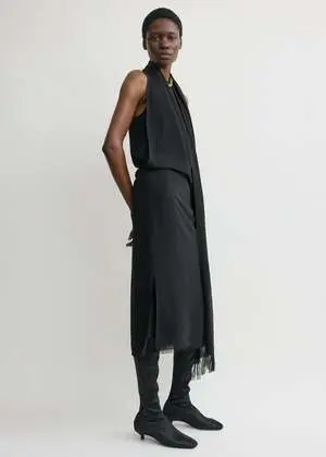 TOTEME Fringed Scarf Dress