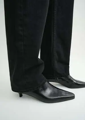 TOTEME Slim Naplack Ankle Boots
