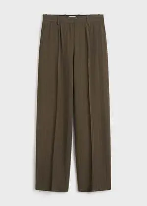 TOTEME Wide Pinstriped Trousers