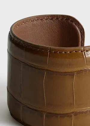 TOTEME Croco-embossed Cuff