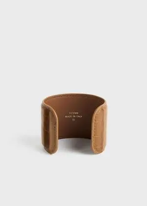 TOTEME Croco-embossed Cuff