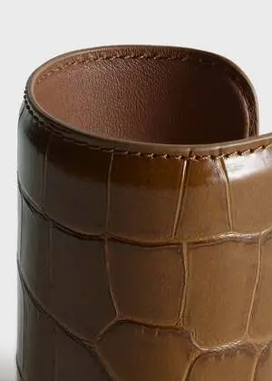 TOTEME Long Croco-embossed Cuff