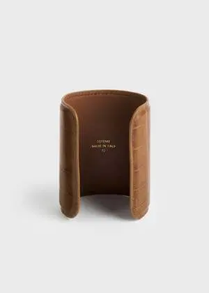 TOTEME Long Croco-embossed Cuff