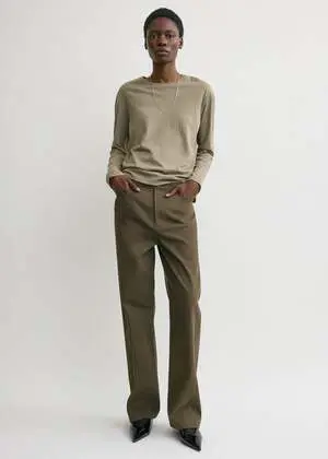 TOTEME Relaxed Twisted Trousers - Pepper