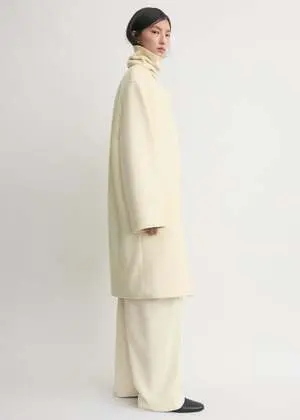 TOTEME Collarless Felt Coat