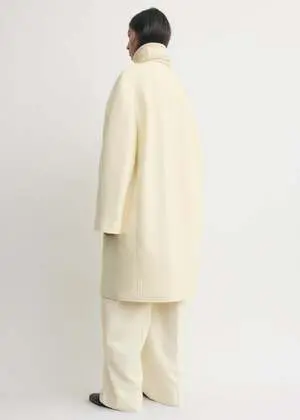 TOTEME Collarless Felt Coat