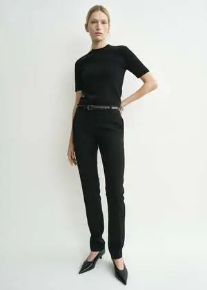 TOTEME Low-waist Slim Evening Trousers - Black