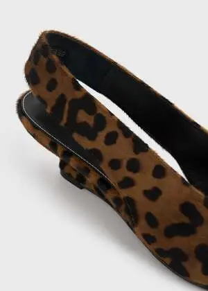 TOTEME Wedge-heel Pony Hair Slingbacks