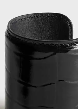 TOTEME Long Croco-embossed Cuff