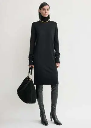 TOTEME Turtleneck Dress - Black