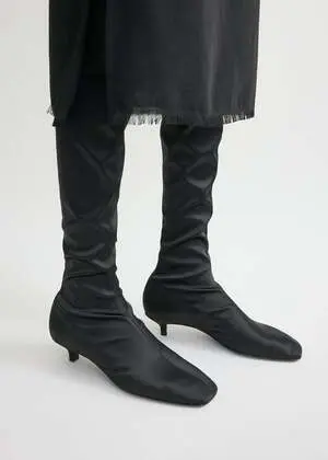 TOTEME Satin Knee-high Boots