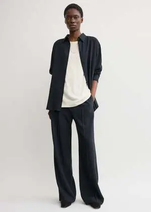 TOTEME Fluid Winter Trousers - Navy
