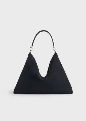 TOTEME Bevel Suede Bag - Navy