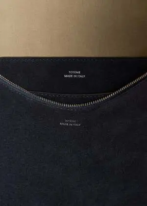 TOTEME Bevel Suede Bag