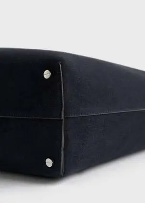 TOTEME Bevel Suede Bag