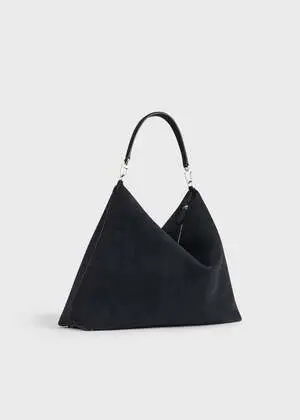 TOTEME Bevel Suede Bag