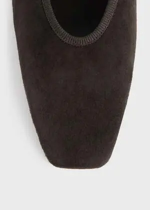 TOTEME Minimalist Suede Ballerinas