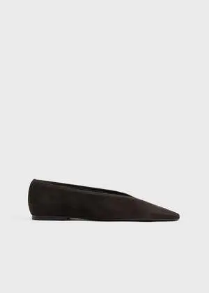 TOTEME Minimalist Suede Ballerinas