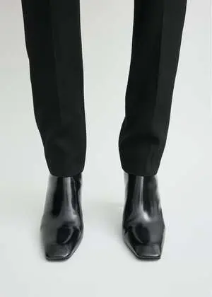 TOTEME Bar Glossy Leather Boots