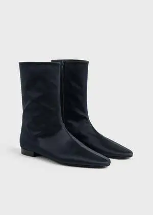 TOTEME Satin Ankle Boots