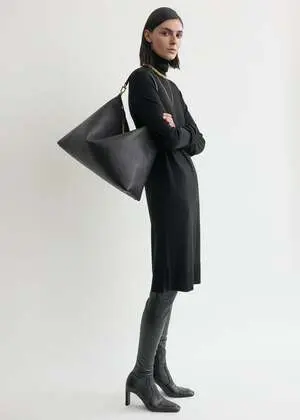 TOTEME Bevel Grained-leather Bag