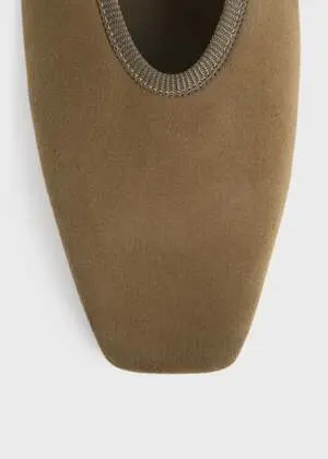 TOTEME Minimalist Suede Ballerinas