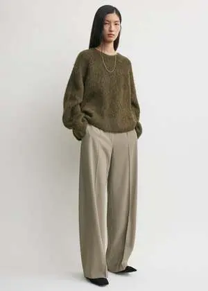 TOTEME Boxy Alpaca Knit - Pepper