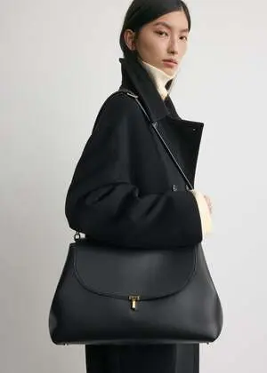TOTEME T-lock Leather Satchel