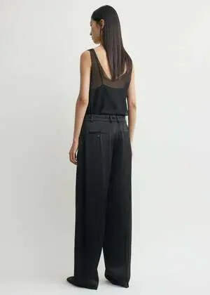 TOTEME Wide Satin Trousers