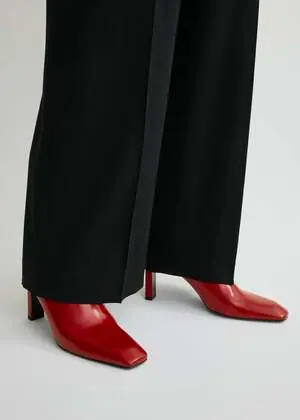 TOTEME Bar Glossy Leather Boots