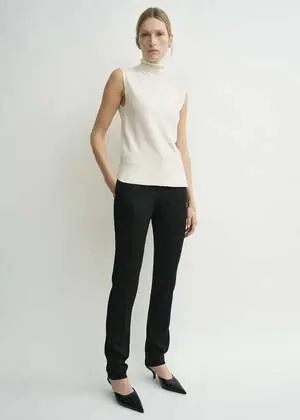 TOTEME Sleeveless Fine Turtleneck